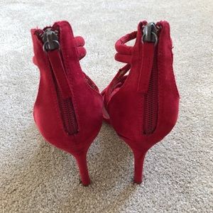Zara | Shoes | Zara Knotted High Heel Sandals In Burgundy Red | Poshmark